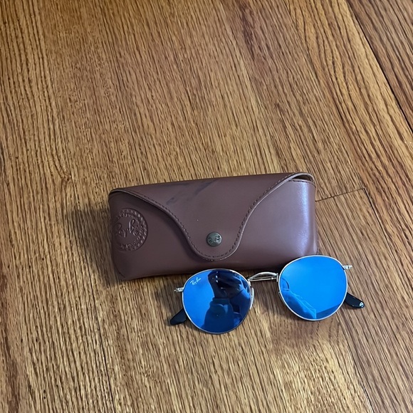 Ray-Ban | Accessories | Ray Ban Blue Reflective Sunglasses | Poshmark